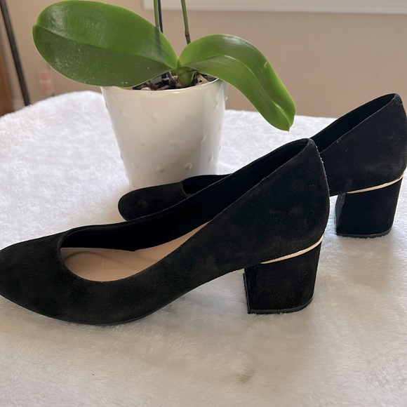 Easy Spirit | Shoes | Easy Spirit Cushioned Insole Chunky Heel Suede ...